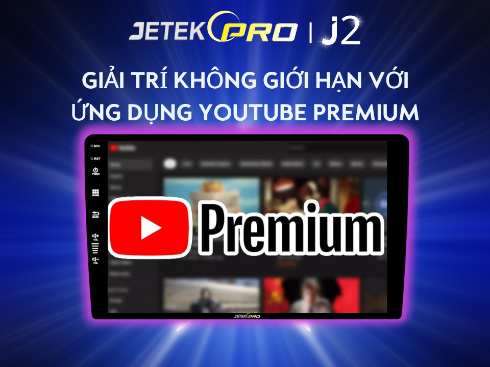 MÀN HÌNH ANDROID JETEK PRO J2 - JeTEK Pro - Màn hình Android cắm Sim 4G cao cấp cho xe hơi